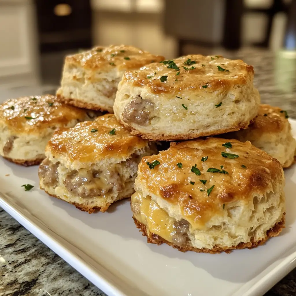 Sausage Cheese Butter Biscuits: Easy Breakfast Biscuit - cookzip.com